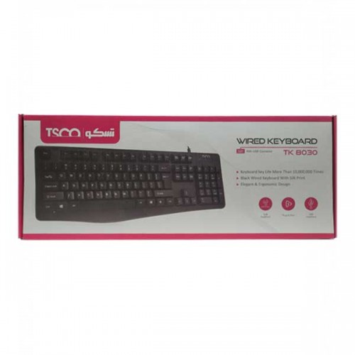 مشخصات، قیمت و خرید کیبورد با سیم TSCO مدل TK 8030 |سیپاس